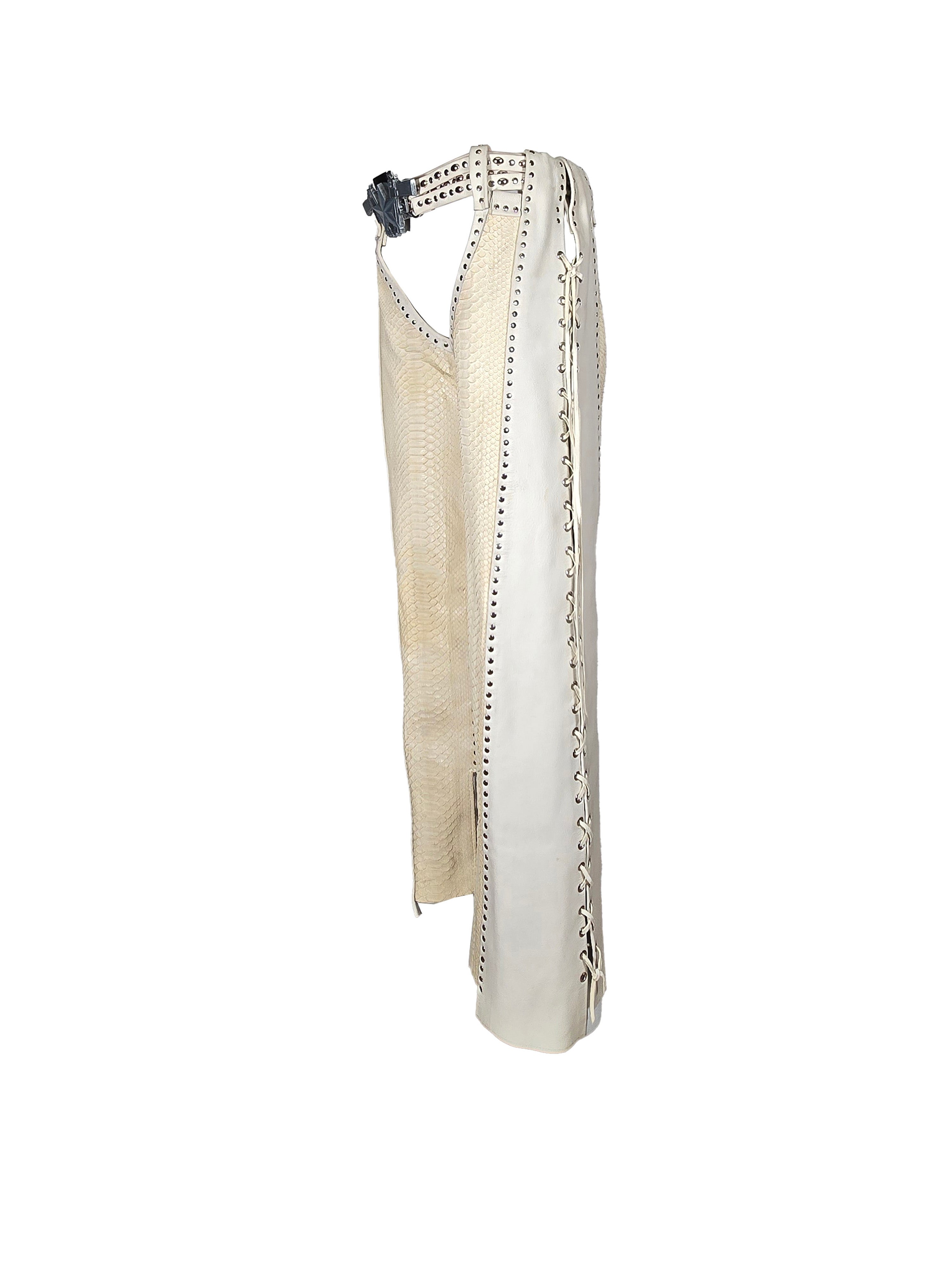 Snakeskin and Leather Chaps – Leatheracci